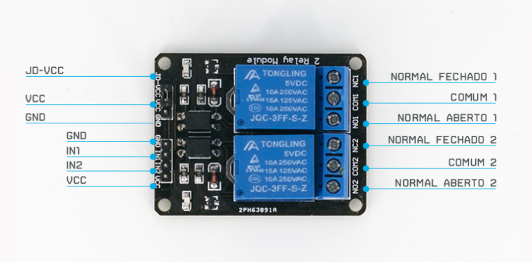 Automação de lâmpadas com Módulo Relé Arduino - Fazedores
